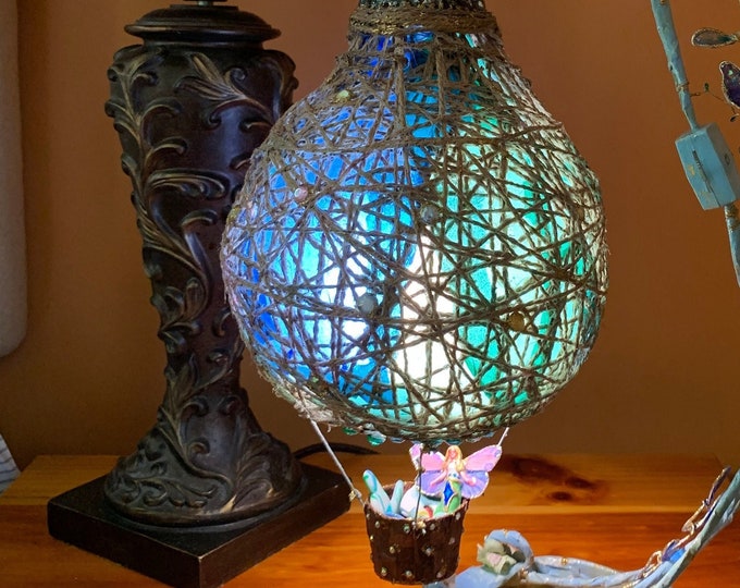 Rosebud Fairy Lamps Rustic Long Stem Rose Light Fairy Room Light Woodsy ...