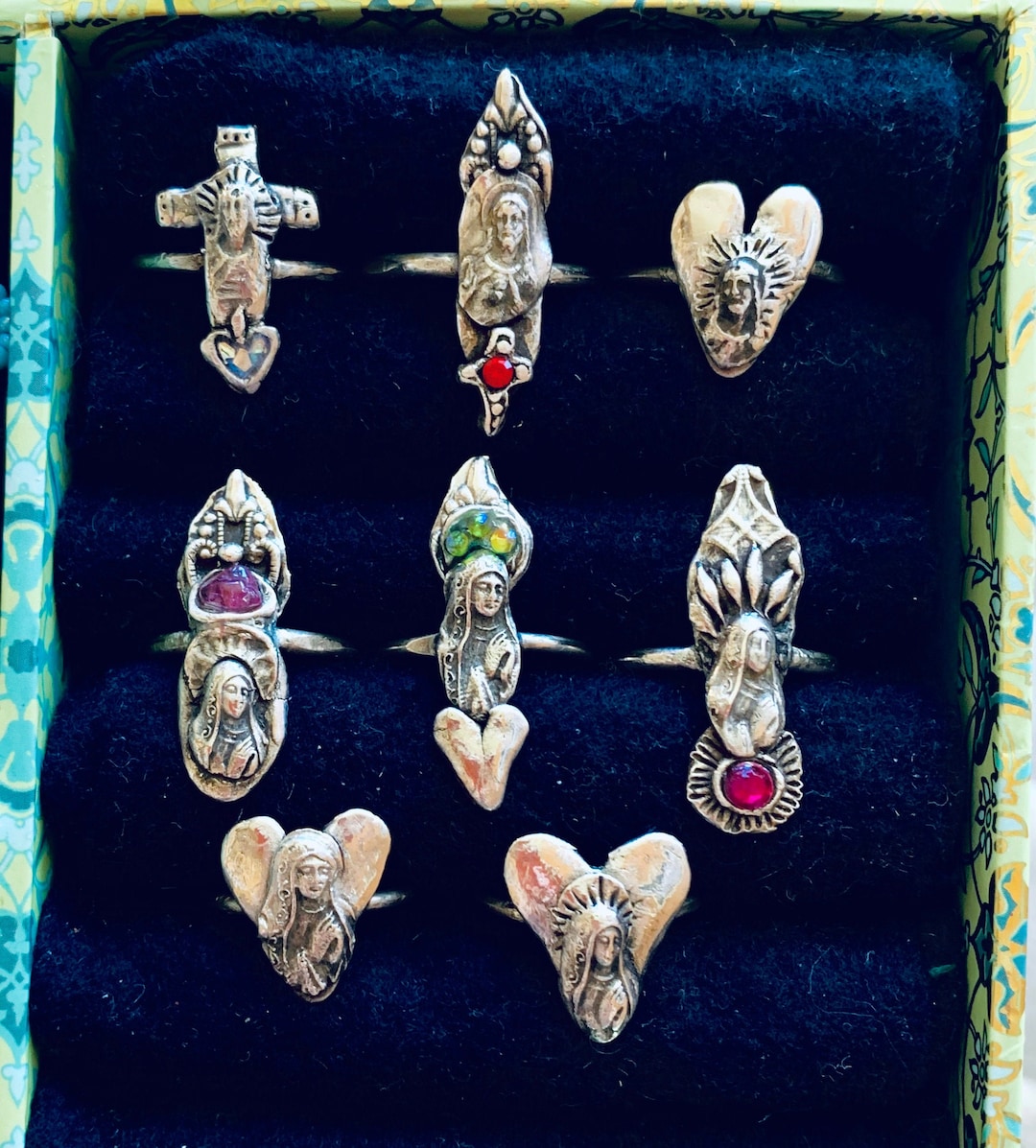 Sacred Rings Mother Mary Ring Old World Ring Rustic Ring Jesus Ring ...