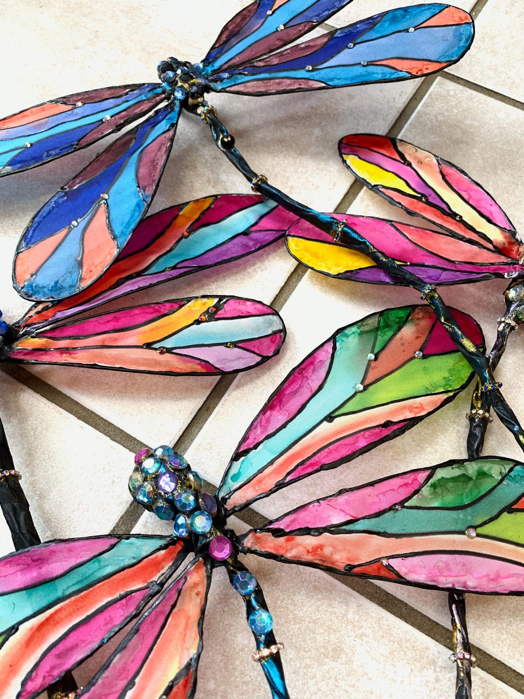 Dragonfly Ornament Dragonfly Wall Hanging Dragonfly Decor Garden Theme ...