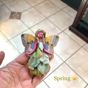 Sweet Rustic Fairies Flower Fairy Ornament Old Style Fairy Decoration ...