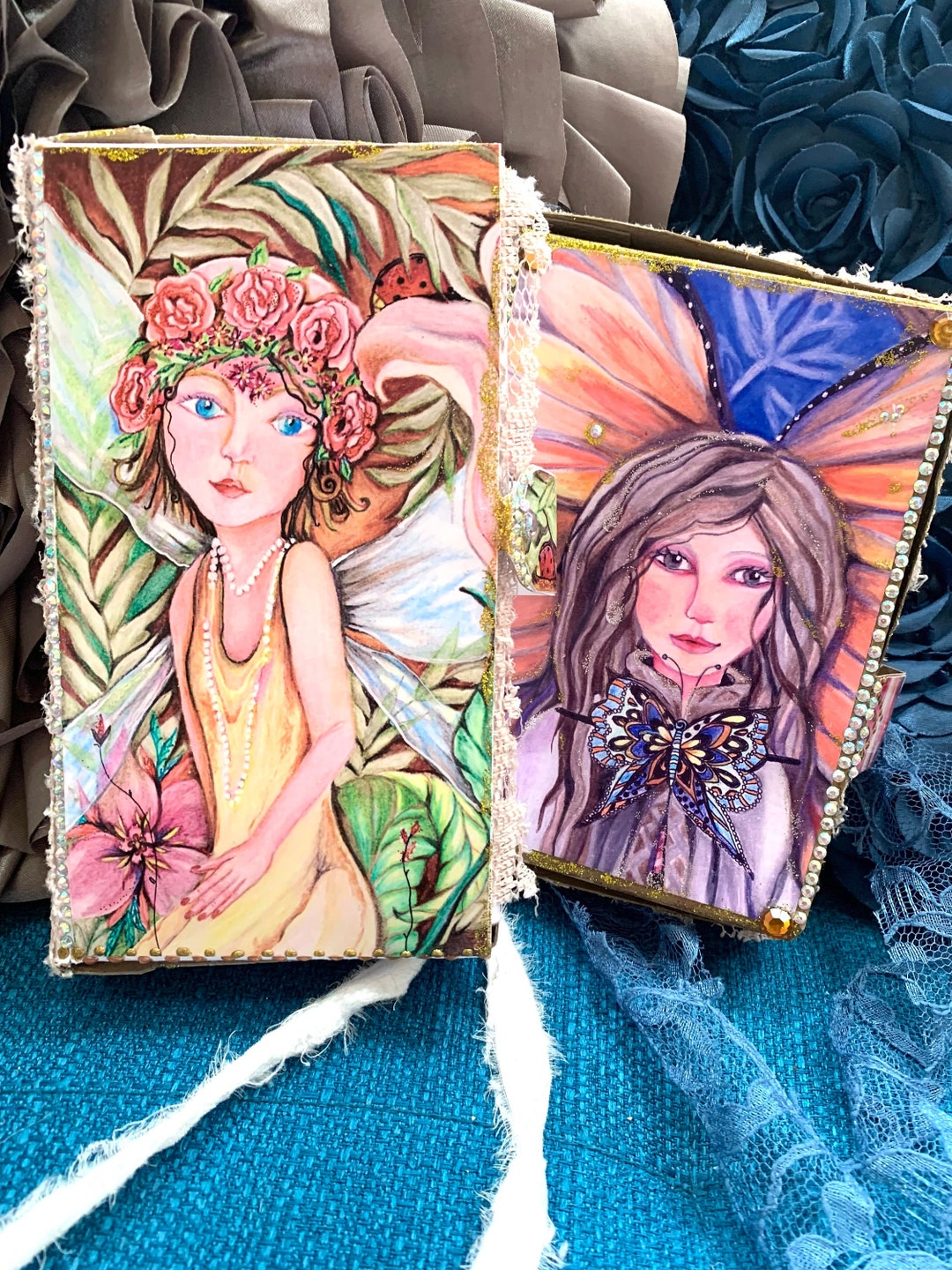 Rustic Fairy Gift Box Butterfly Fairy Box Handmade Box Cardboard Fairy ...