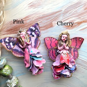 Sweet Rustic Fairies Flower Fairy Ornament Old Style Fairy Decoration ...
