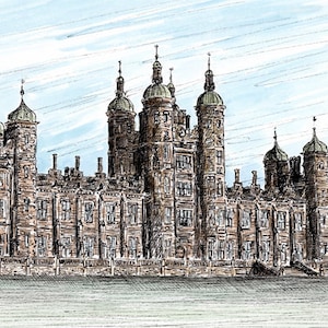 Donaldson's School Building, Edinburgh, Scotland. A Signed Mounted ...