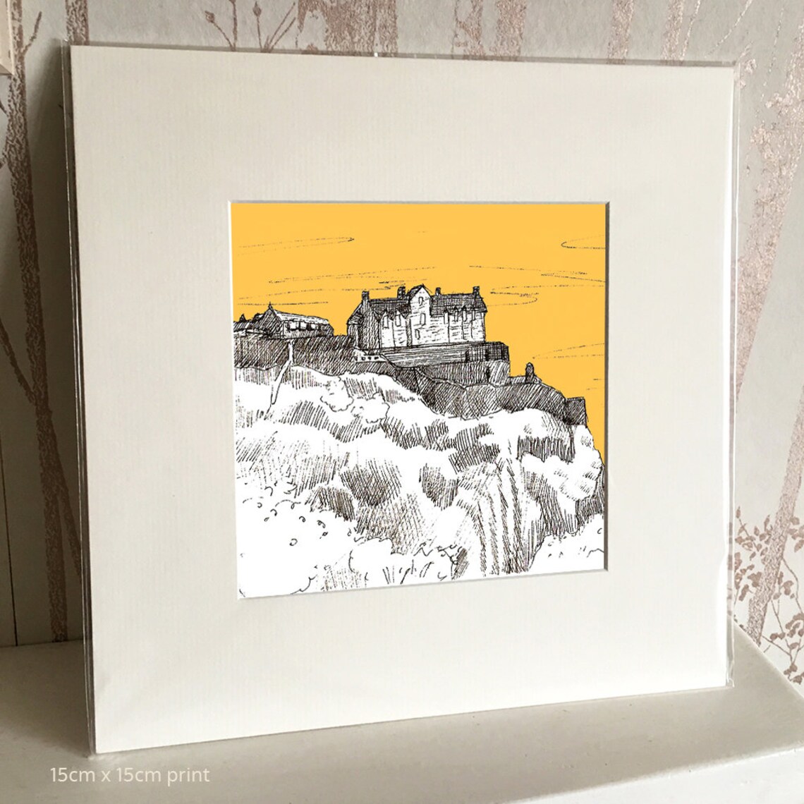 Four Edinburgh Prints From Original Ink Drawings, With a Strong Colour ...