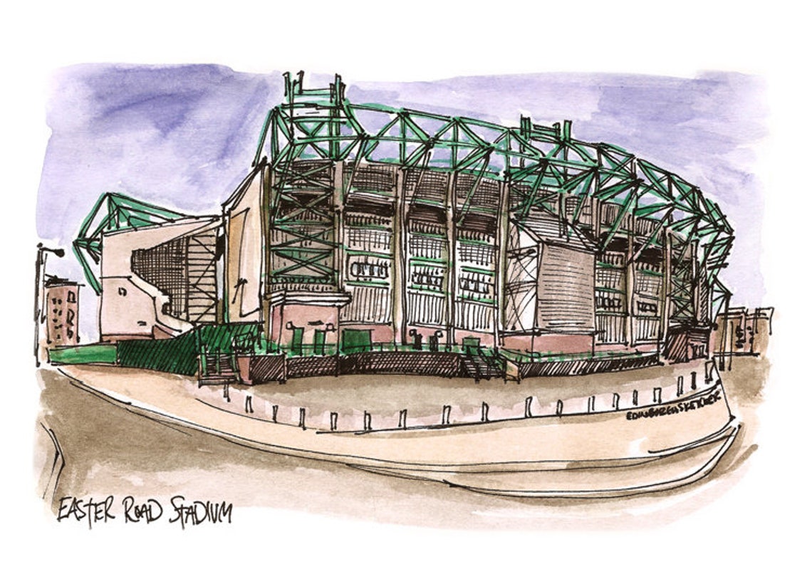 Hibernian Football Club, Easter Road Stadium in Leith, Edinburgh - Etsy