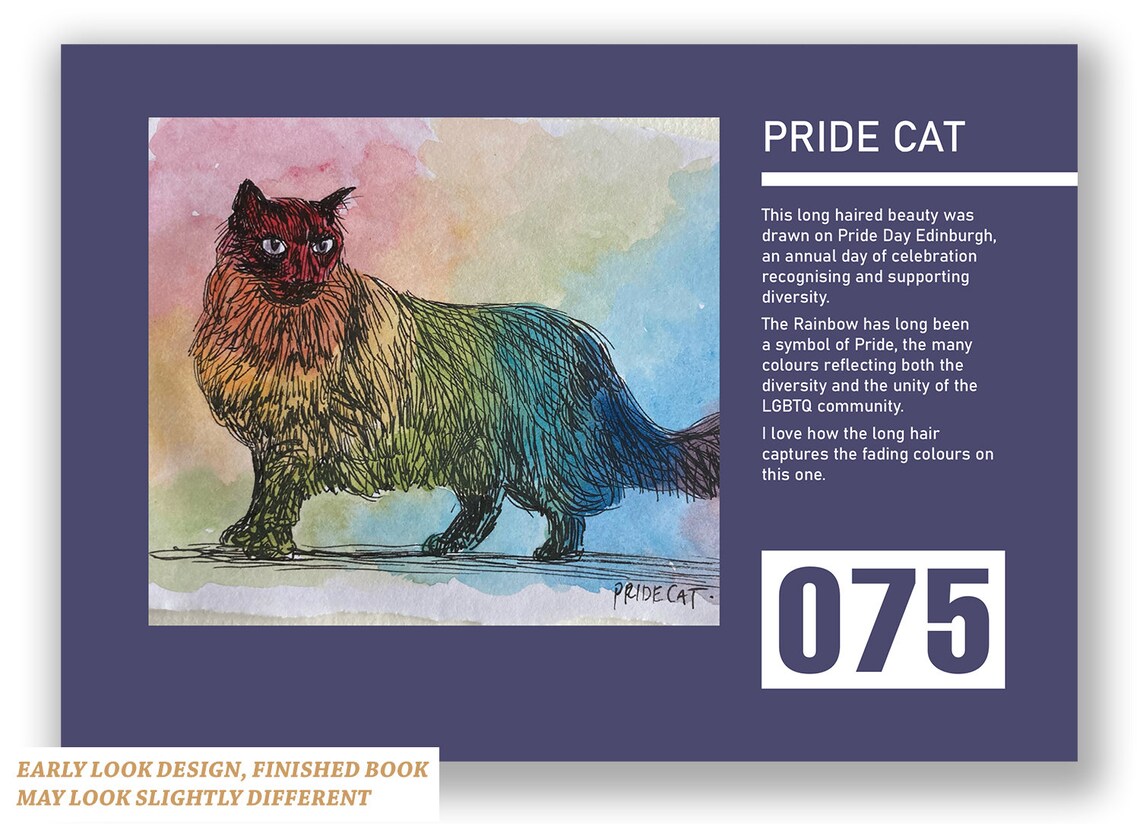 100 Cats in 100 Days: A Therapeutic Journey. A Book of 100 Cat Sketches ...
