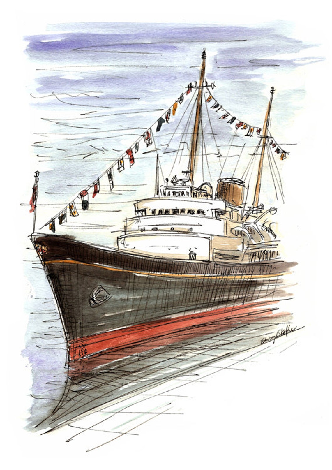 The Royal Yacht Britannia in Edinburgh Scotland. High Quality - Etsy