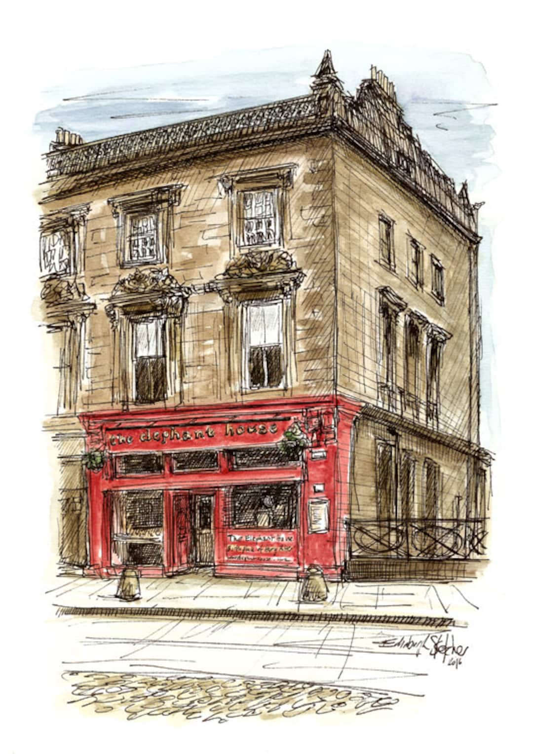 The Elephant House Coffee Shop in Edinburgh, Scotland. High Quality ...