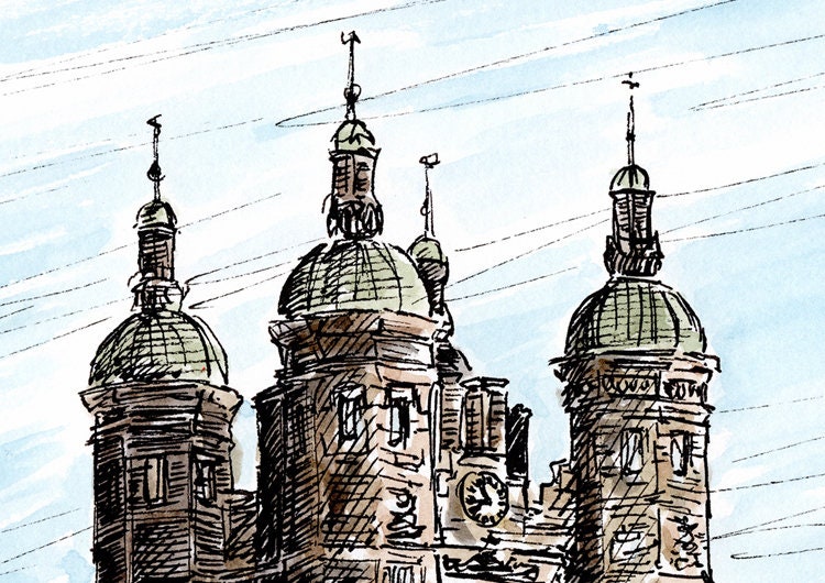 Donaldson's School Building Edinburgh Scotland. A | Etsy