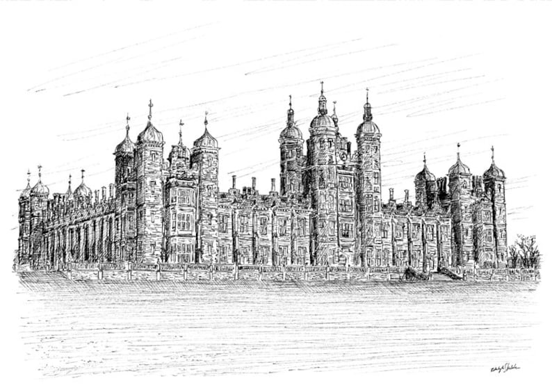 Donaldson's School Building Edinburgh Scotland. A - Etsy