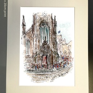 The Hub on the Royal Mile, Edinburgh. A High Quality Signed Print of an ...