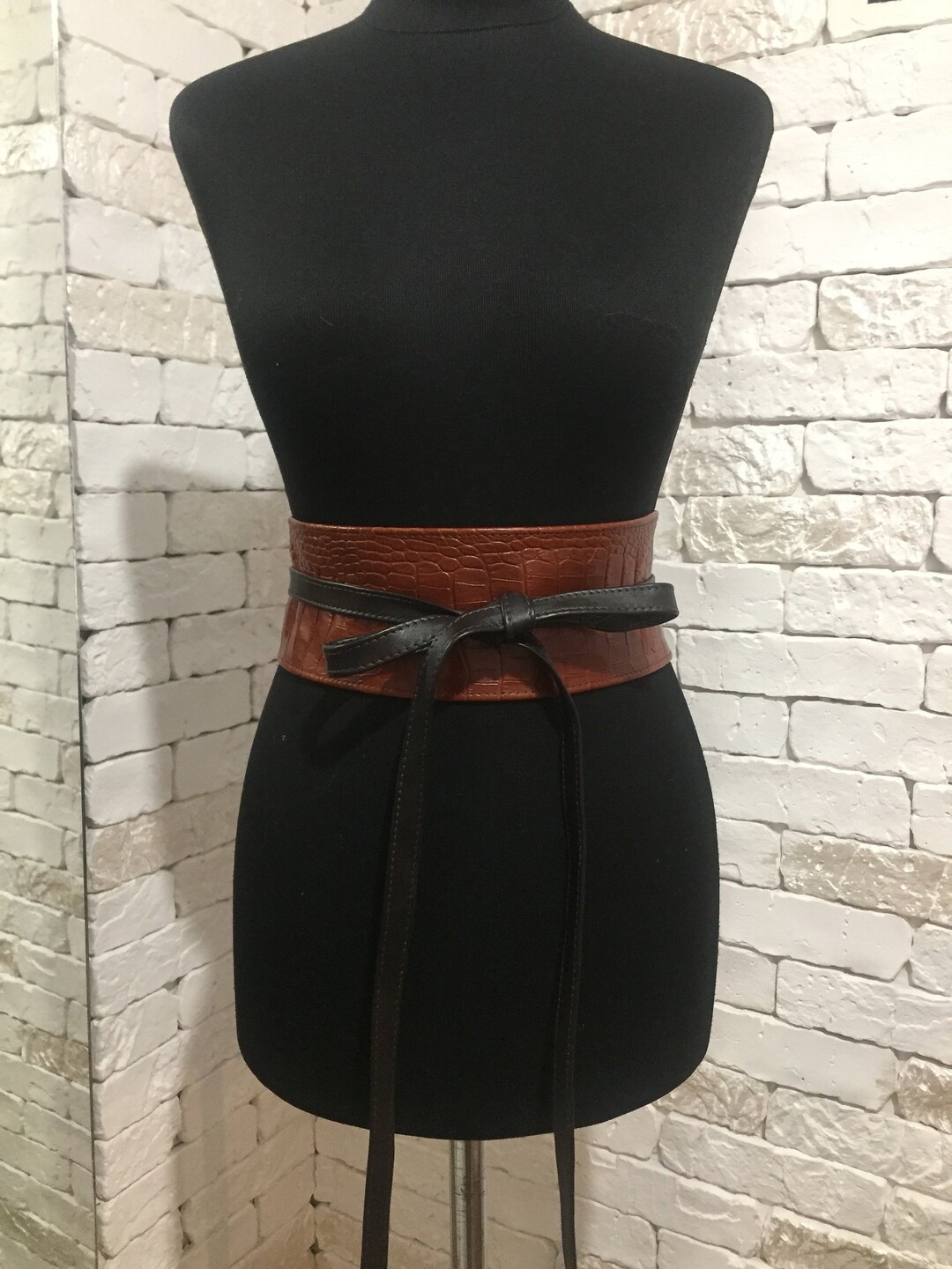 Embossed Croco Belt Leather Obi Belt Leather Obi Belt Obi Belt - Etsy