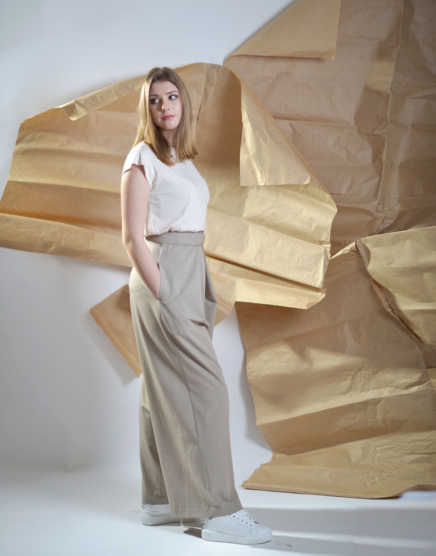 High Waist Pants Wide Leg Pants Black Maxi Pants | Etsy