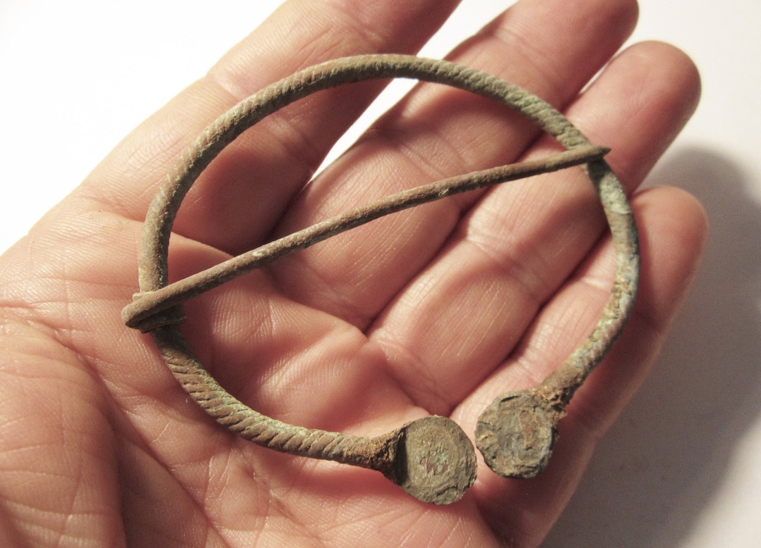 Huge Viking Medieval Bronze Penannular Fibula Brooch - Excellent ...