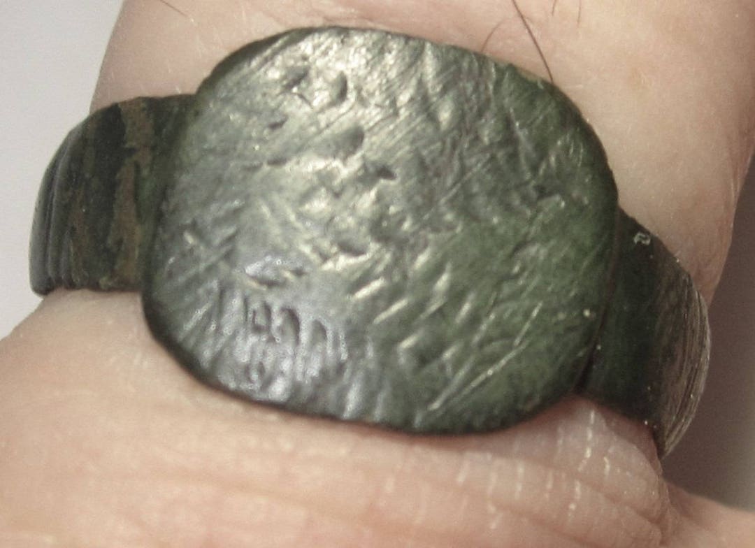 Real Golden Horde Hun Bronze Cosmological Ring From Eurasia 13th. 15th ...