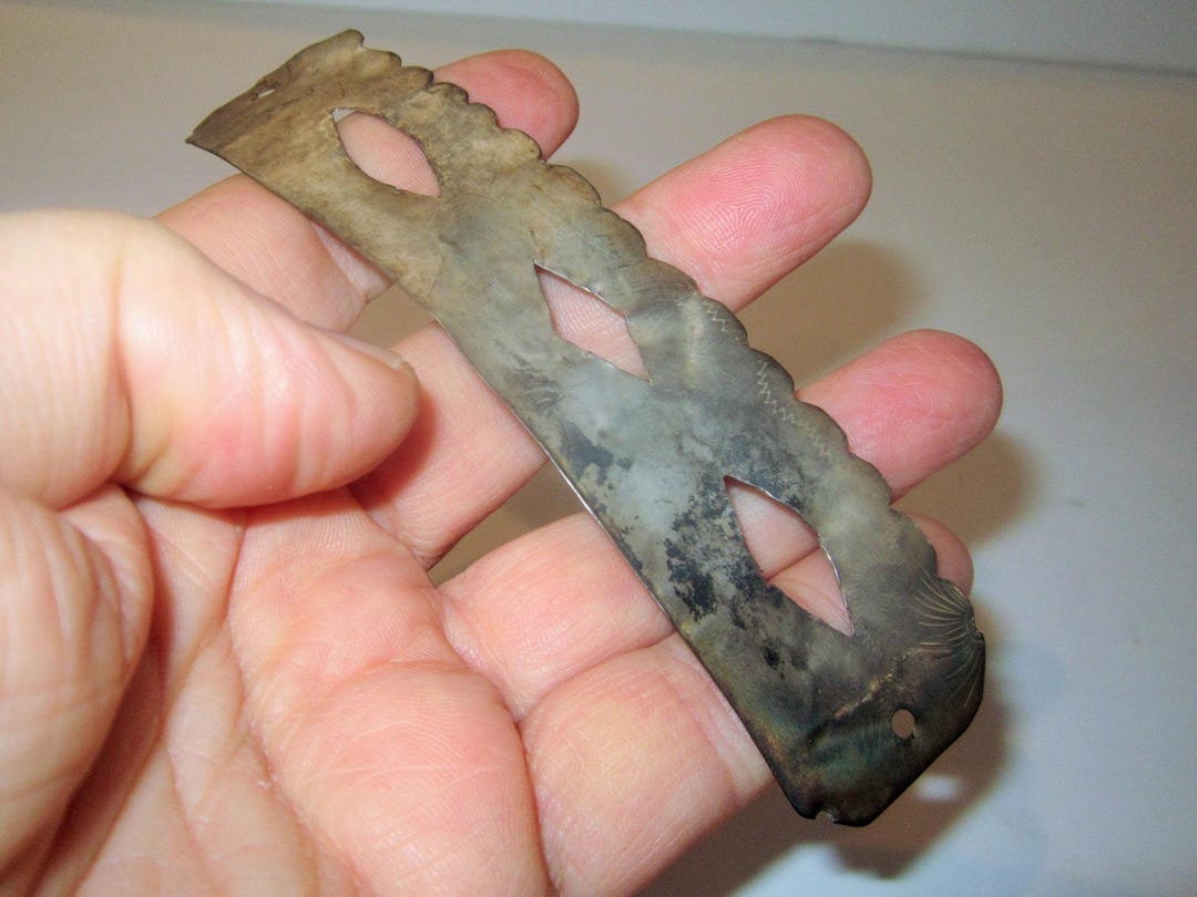 Odawa Indian Silver Cutout and Engraved Band 18th - 19th C From Emmet ...