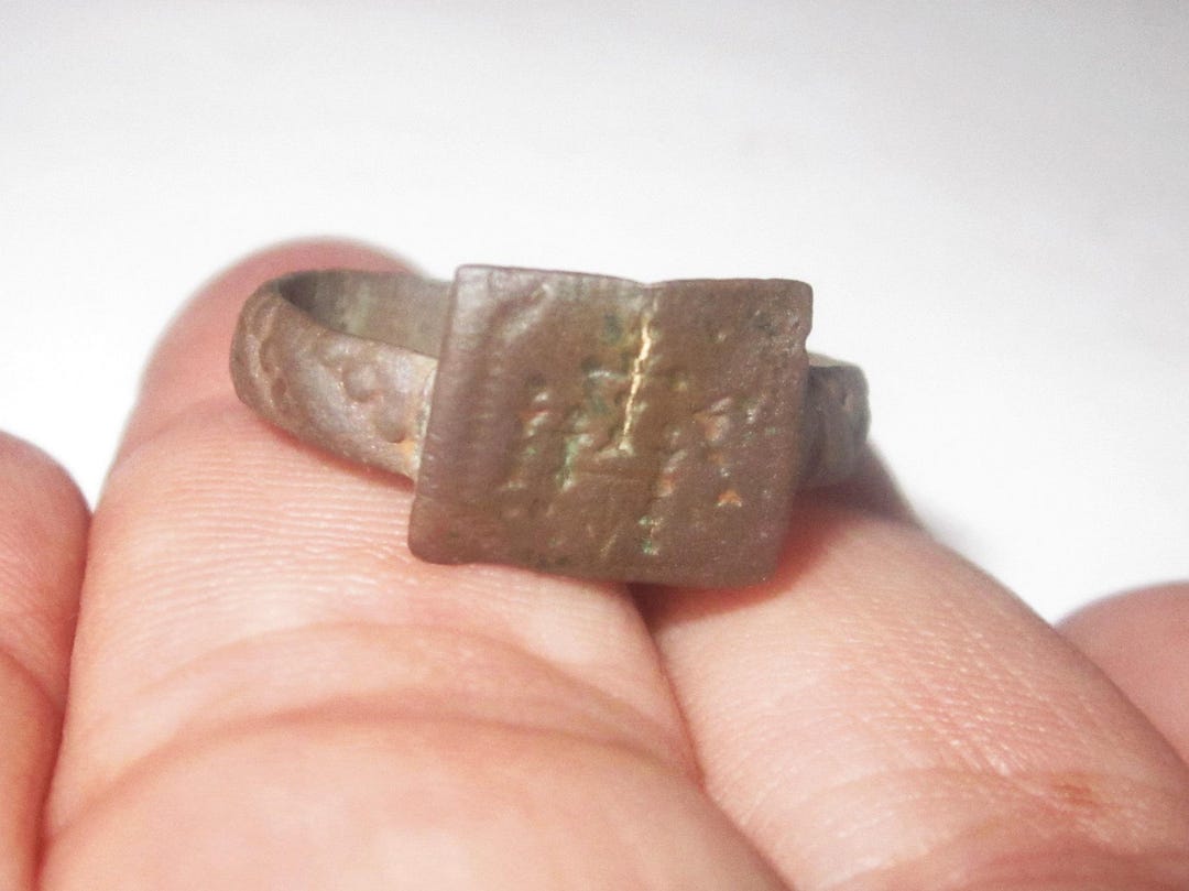 Historic Jesuit Bronze Ring With IHS Christogram as Used in North ...