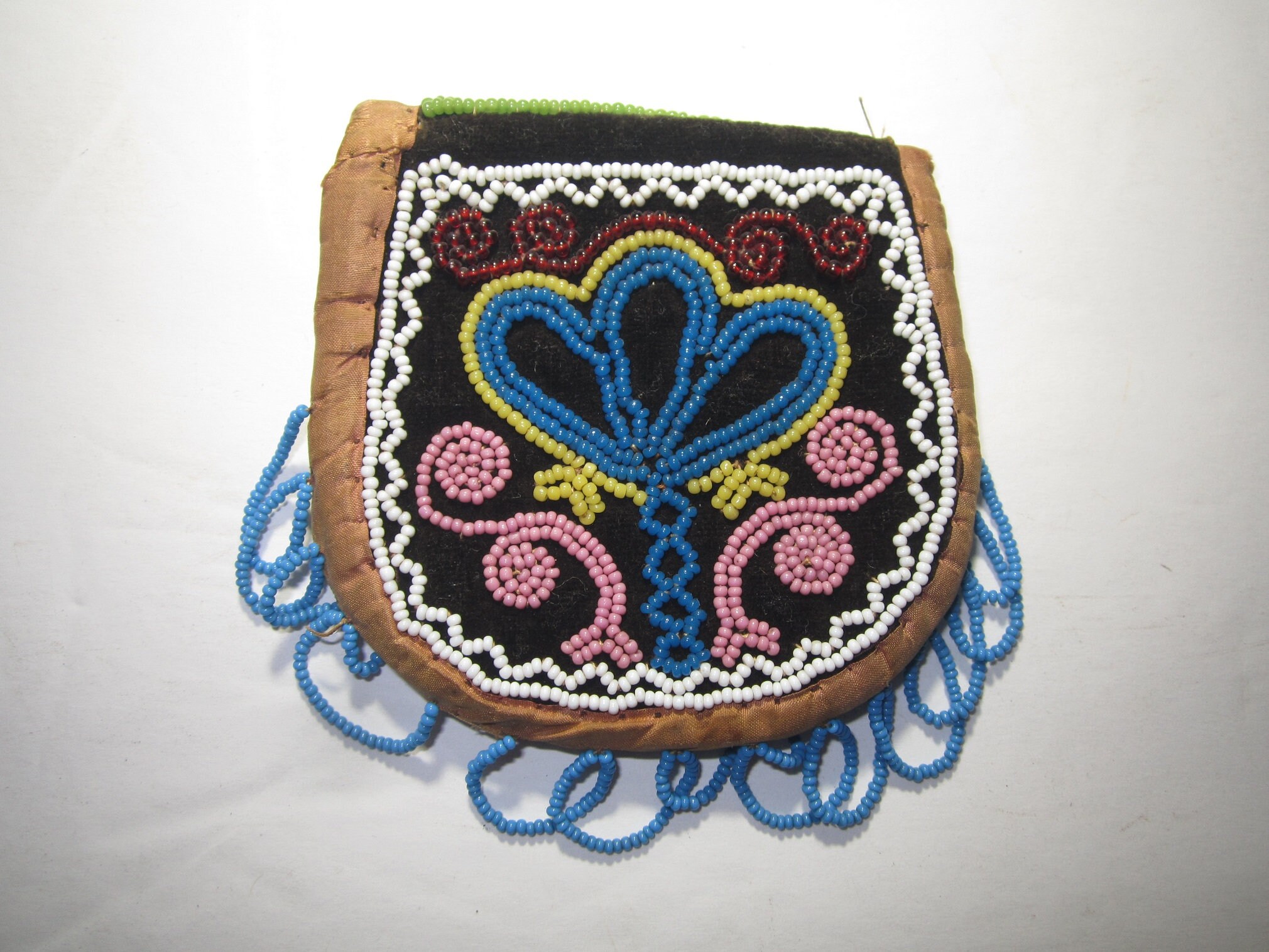 Early Iroquois Seneca Fringed Beaded Purse C. 1840 Most - Etsy UK