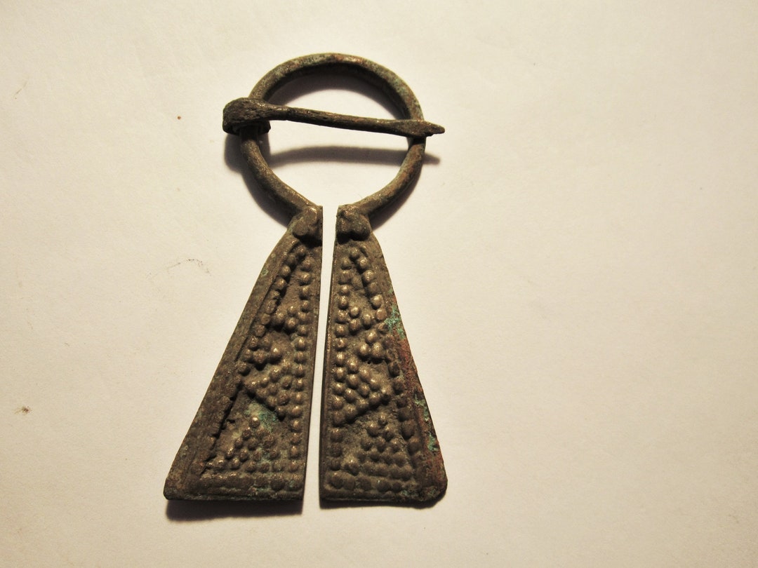 Authentic Viking Lake Ladoga Penannular Omega Bronze Fibula Brooch 1000 ...