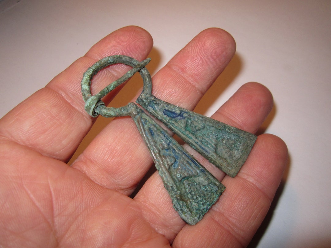 Authentic Viking Lake Ladoga Penannular Omega Alloy Goose Foot Fibula ...