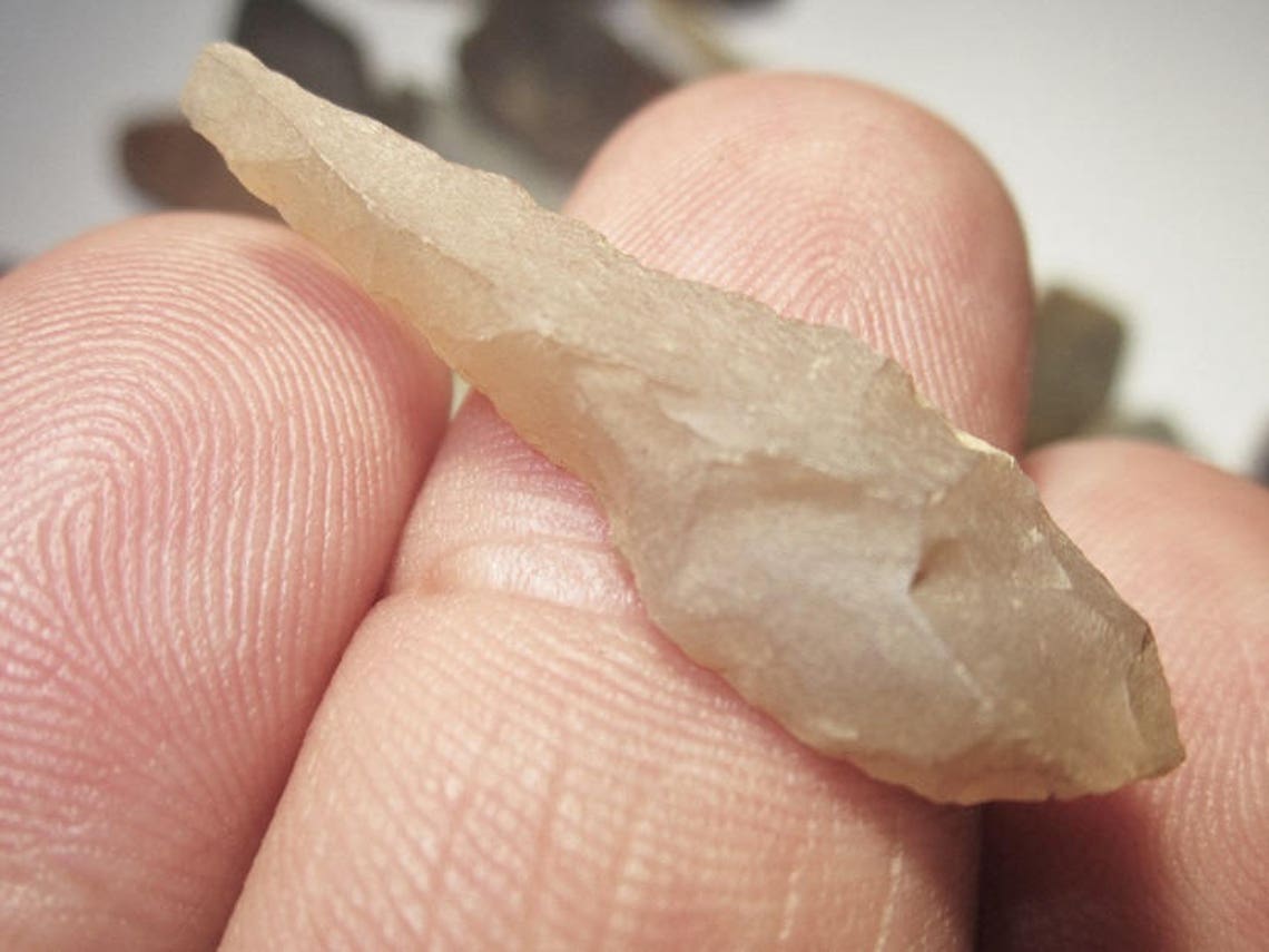 Four 4 Neolithic Flint and Stone Blades or Points Subsahara | Etsy