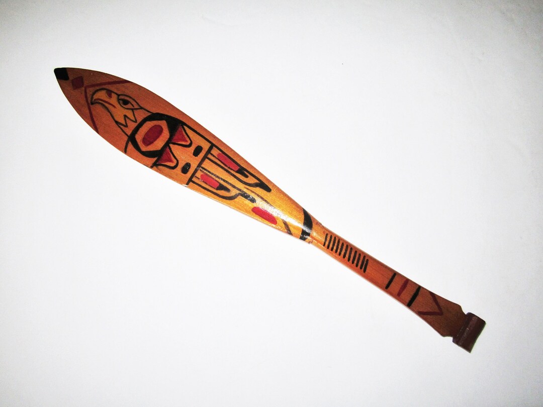 Tlingit or Haida Northwest Coast Native American Indian Painted Eagle ...