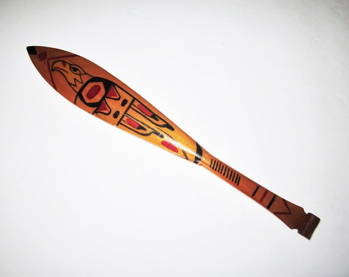 Tlingit or Haida Northwest Coast Native American Indian Painted Eagle ...