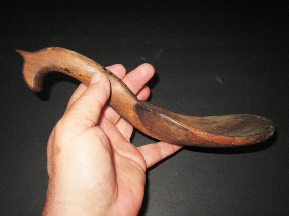 Vintage Northeastern Native American Effigy Hardwood Ladle - Etsy