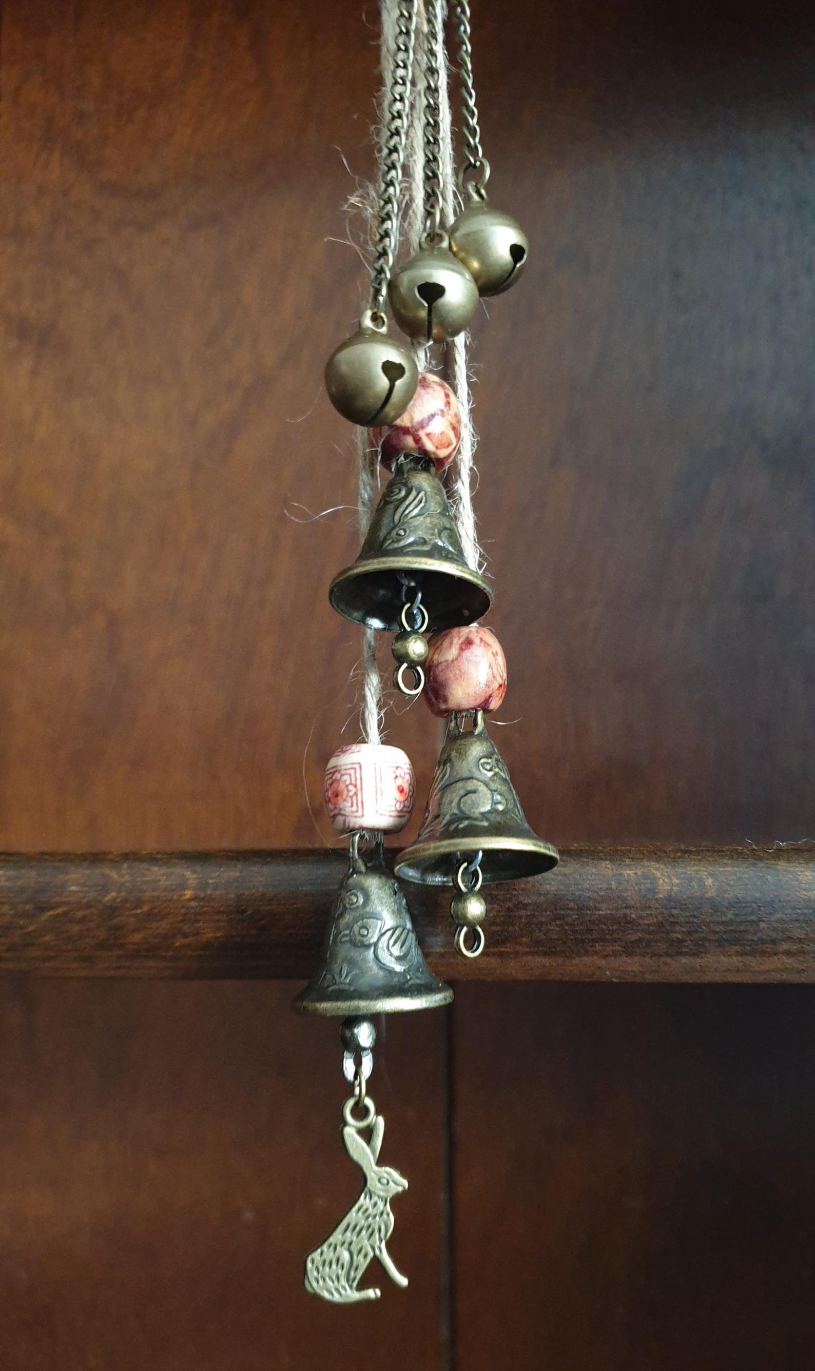 Rustic Green Man and Hare Witch Bells, a Magical Protection and ...