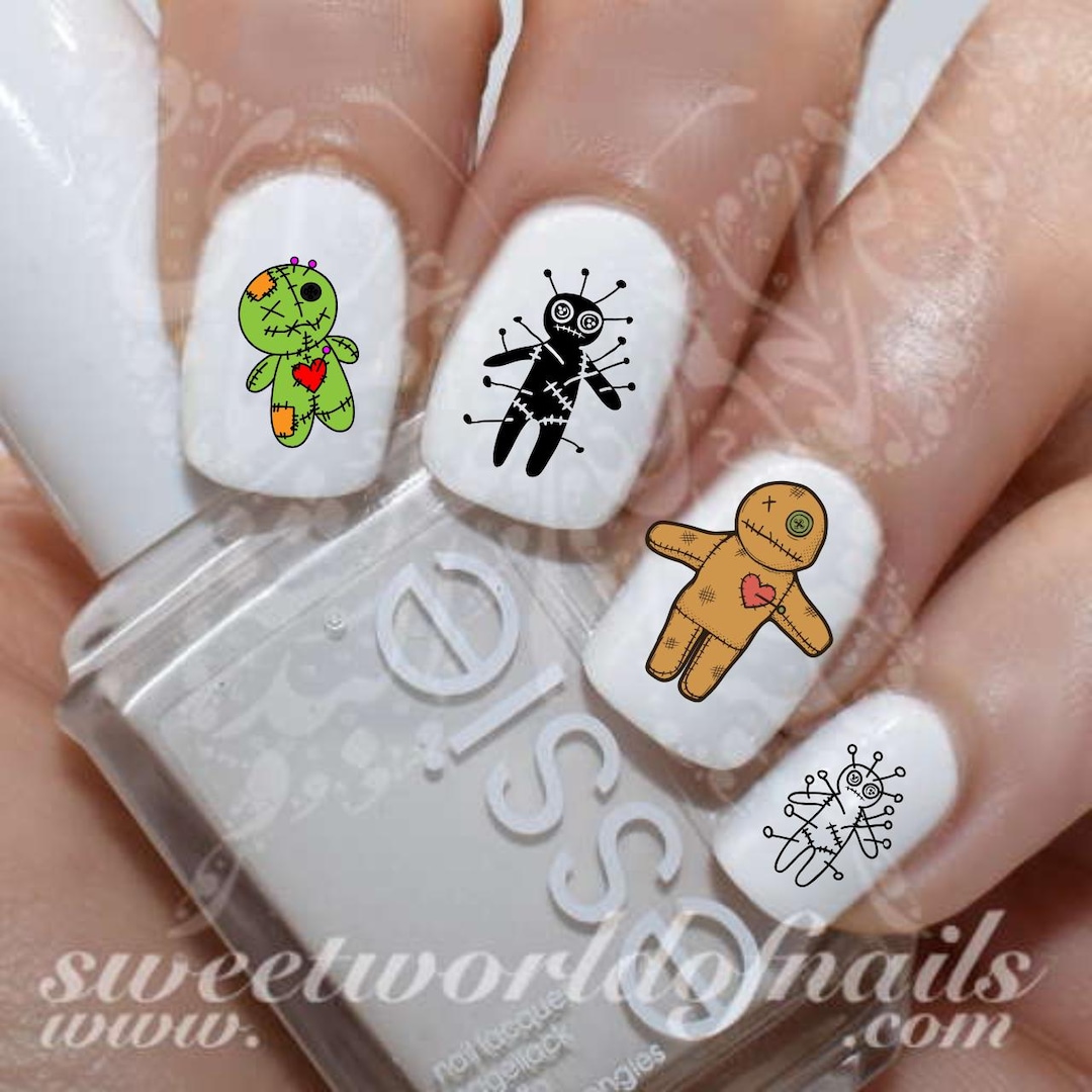 Voodoo Doll Nail Art Magic Water Decals Gothic Nails - Etsy