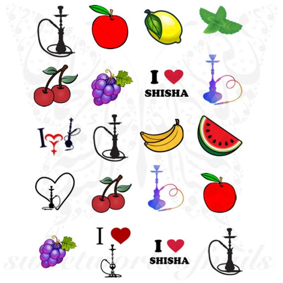 I Love Hookah Shisha Nail Water Decals - Etsy