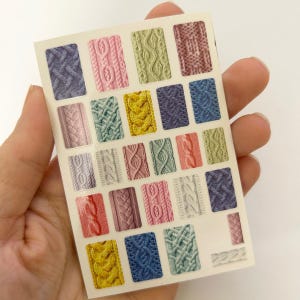 Wool Sweater Pattern Nail Art Stickers - Etsy