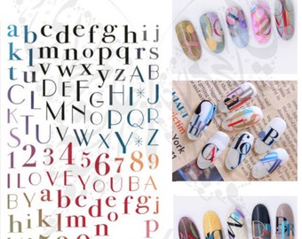 Numbers Nail Art - Etsy