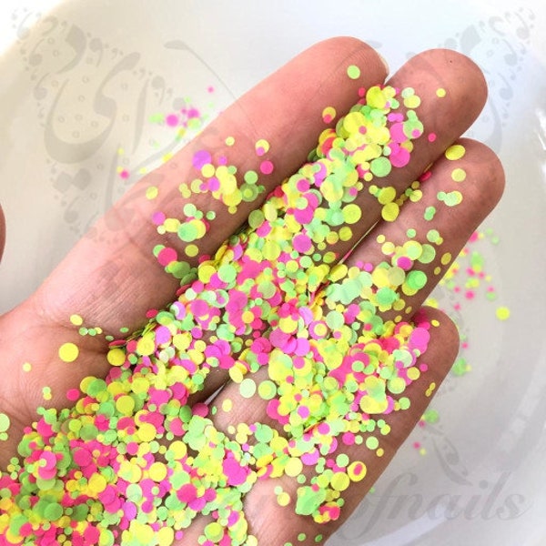 Neon Confetti - Etsy