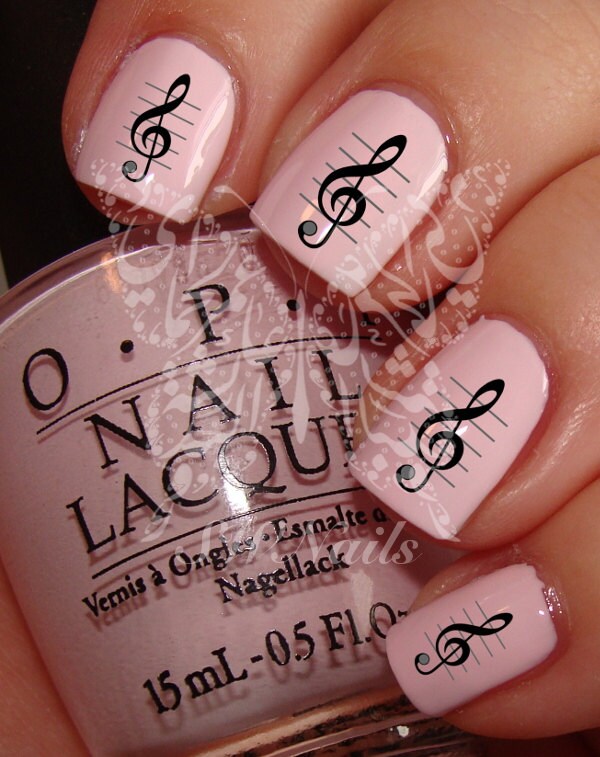 Cute Music Note Nail Designs