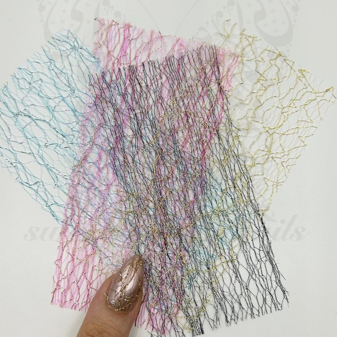 Metallic Mesh Fabric Nail Art Decoration - Etsy