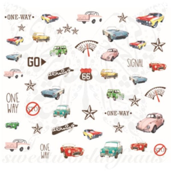 Cars Nail Art - Etsy