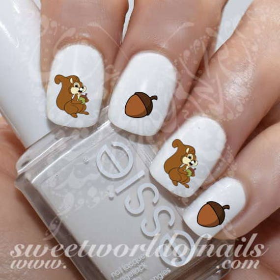 Acorn Nail Art