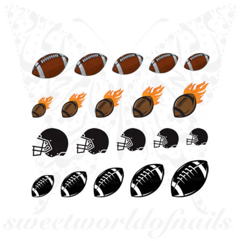 Football Nails - Etsy