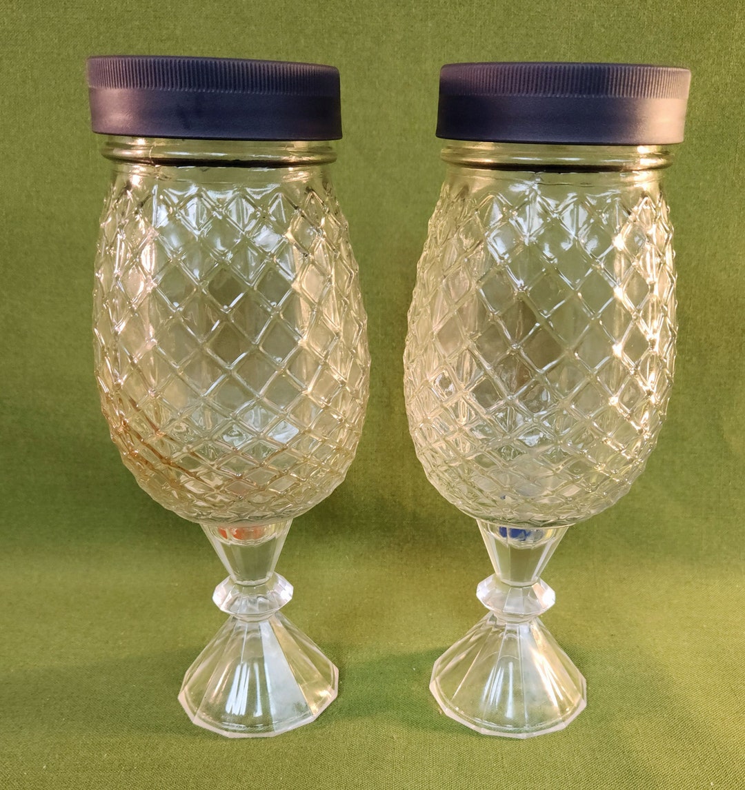 Redneck Pineapple Wine Glass Set of Two Pineapple Hillbilly - Etsy