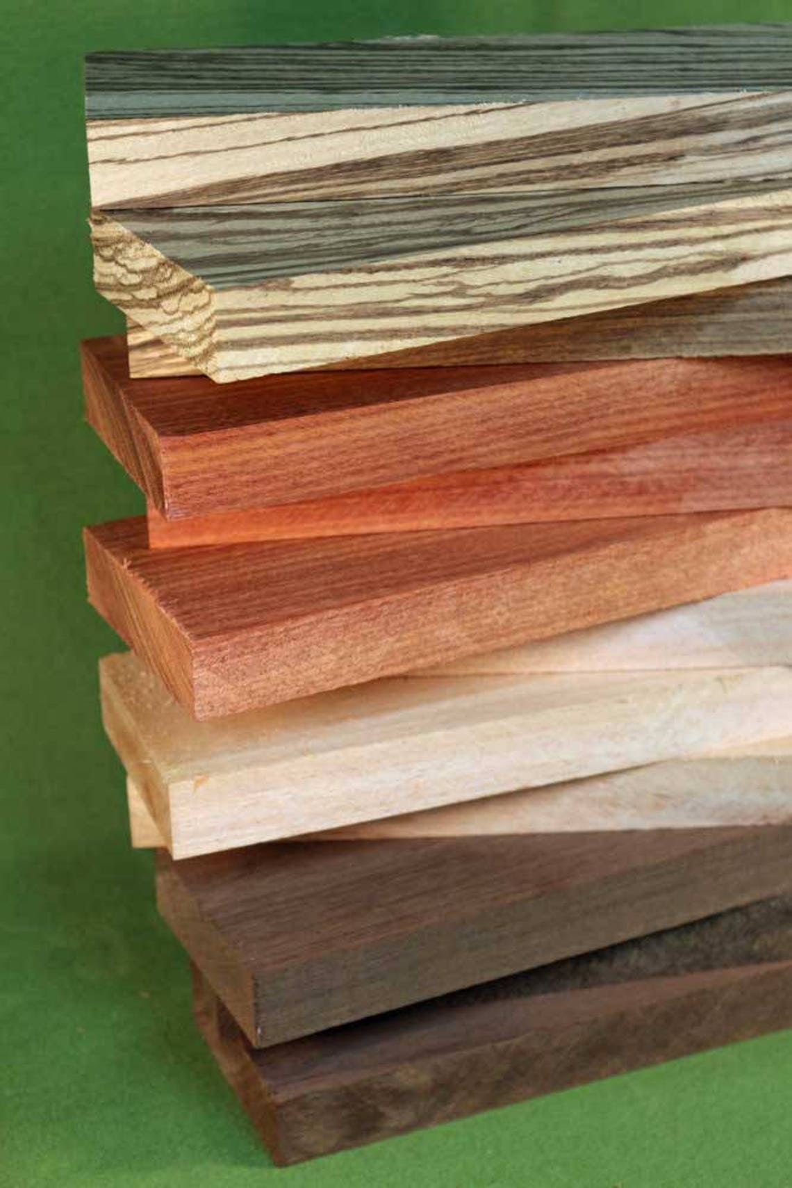 Exotic Wood Craft Pack 12 Boards Four 4 Varieties All | Etsy