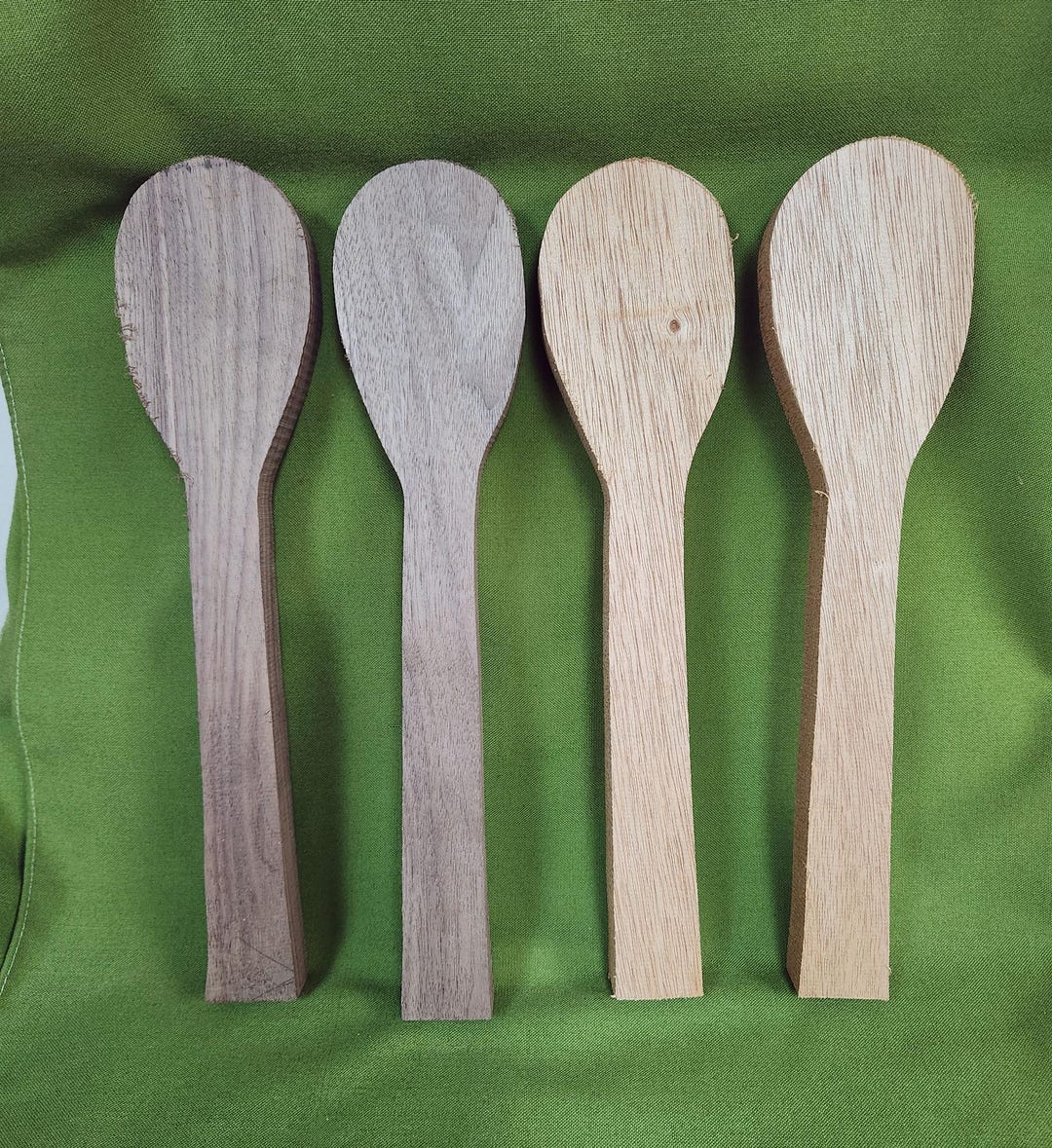 Cherry & Walnut Wood Spoon Carving Blanks - Set of 4 - Etsy