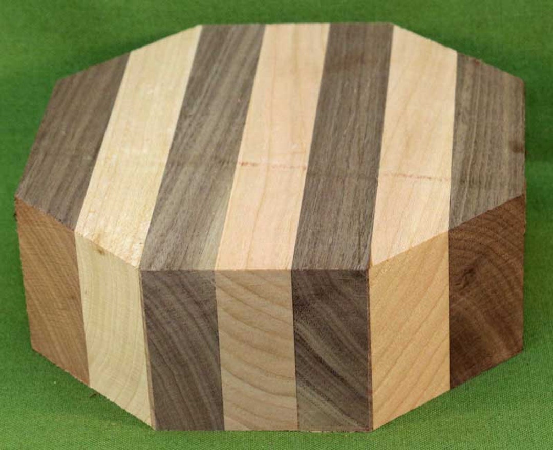 Walnut & Cherry Striped Bowl Turning Blank - Turning Blank, Bowl Blank ...