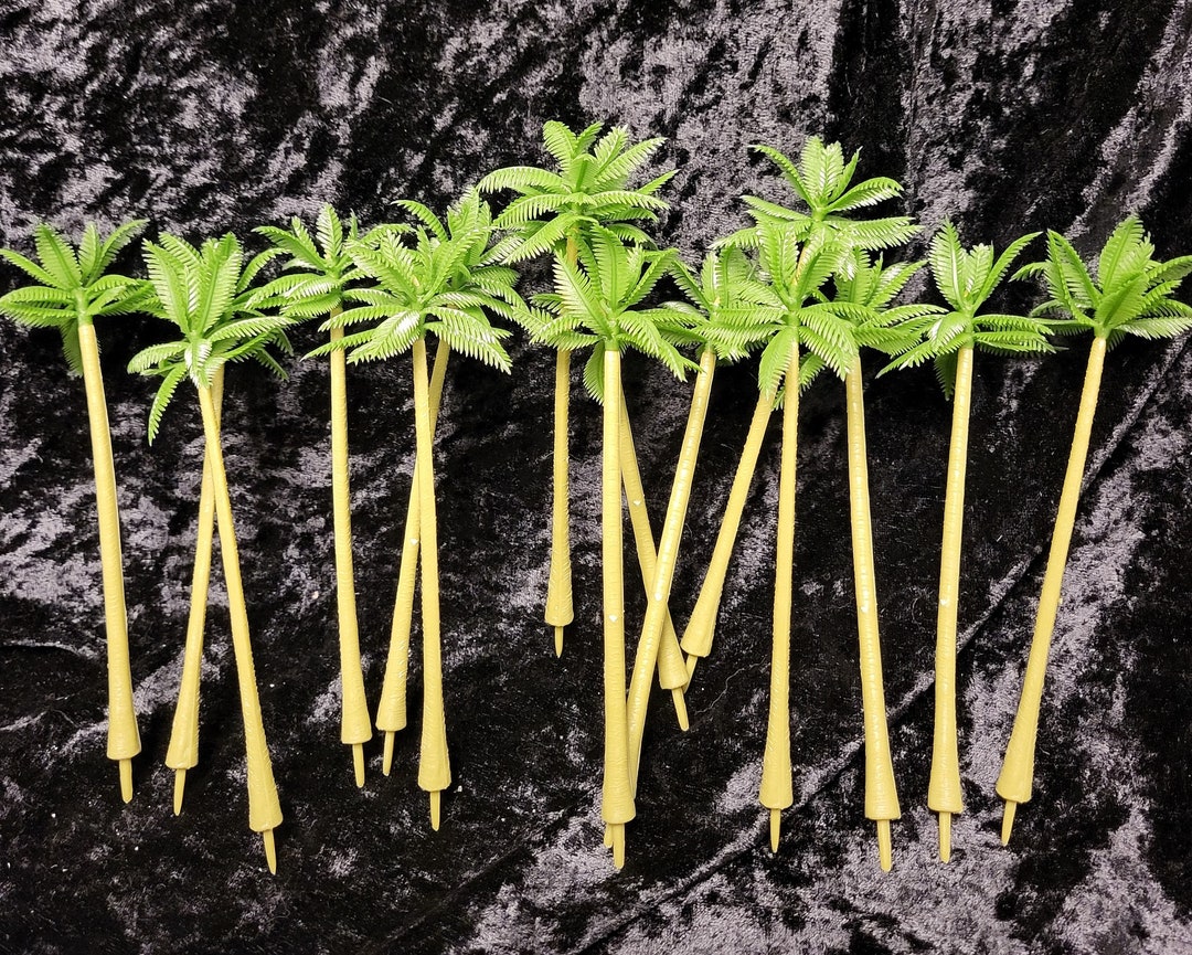 Miniature Palm Trees 5" Tall W/planting Peg for War Gaming, Fantasy ...