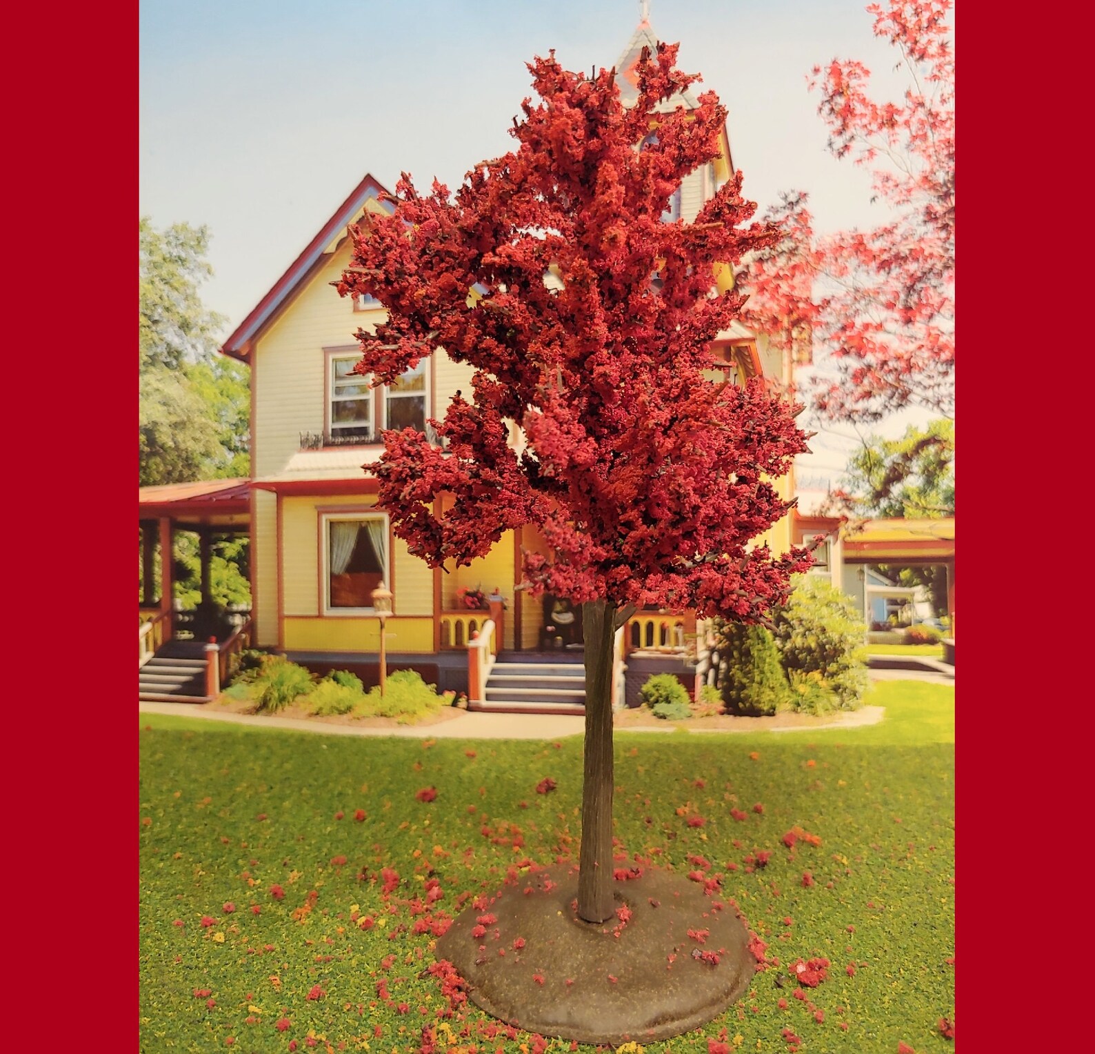 Miniature Model Trees 6.5 or 5.5 Tall Autumn Color - Etsy