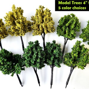 Model Miniature Trees 4" Tall 9pcs+ Stands for Wargaming-rpg -model ...