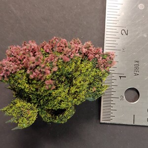Miniature Bushes 1-1/4" Tall 7pc Garden Bushes Plus Bag of Mulch/dirt ...