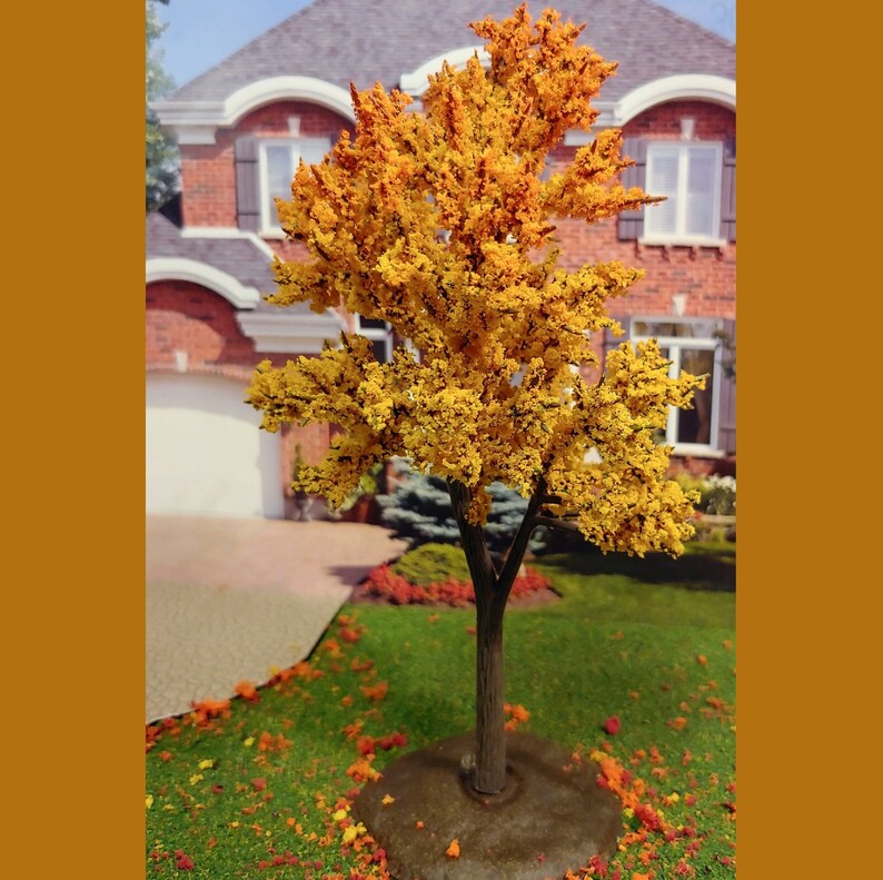 Miniature Model Trees 6.5 or 5.5 Tall Autumn Color - Etsy