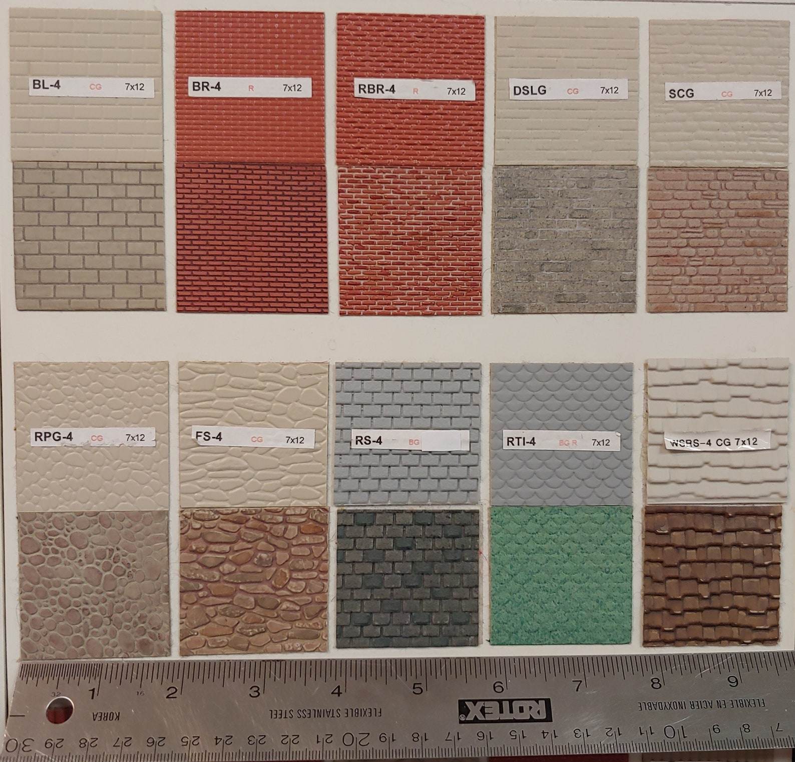 Miniature O Scale BrickStoneRoofTilesiding sheets. 3D | Etsy