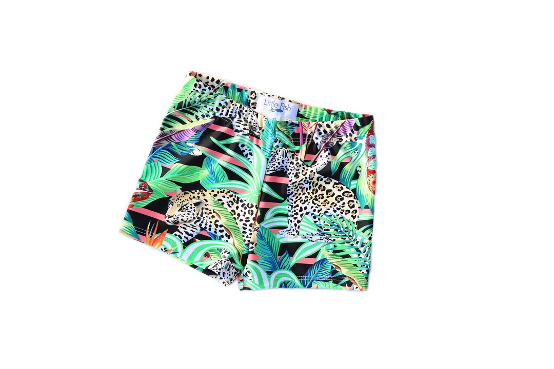 Swim Trunks - Jungle - Euro Style Swim Trunks - Jammers - Boy's ...